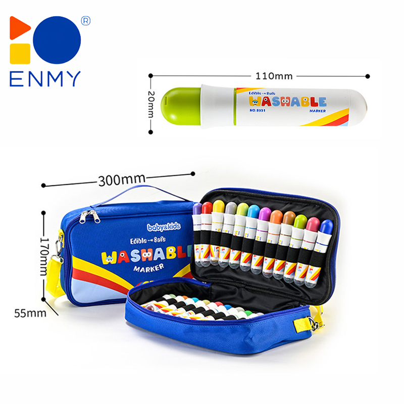 ENMY Food-Grade 24 Color Markers Set Edible-Grade Ink for Kids Easy ...