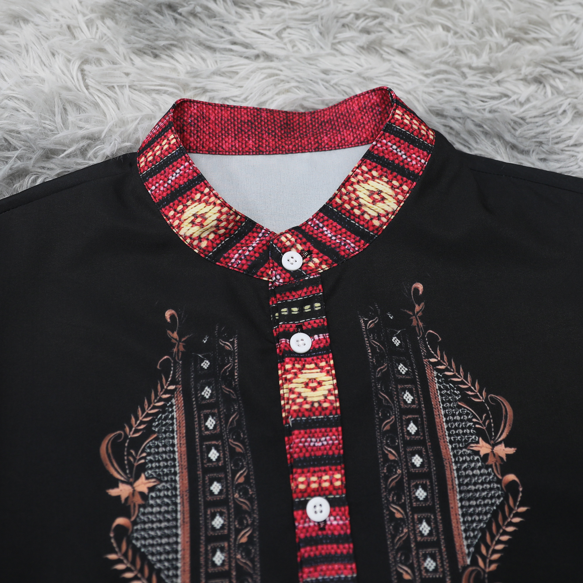 Local Delivery 1-3days 2026 Philippine Barong Tagalog Stand Collar ...