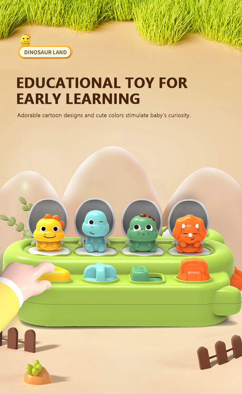 NIKO Pop Up Animal Toy for Toddlers Montessori Interactive Activity Toy ...