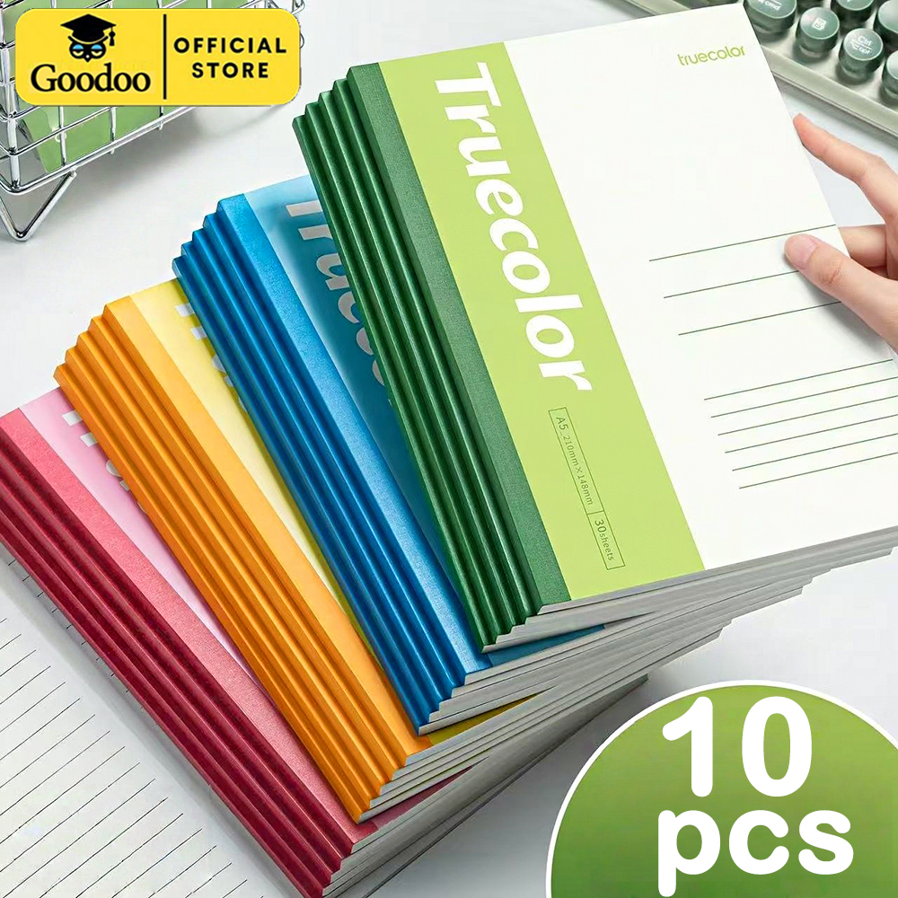 10Pcs/Set Composition Writing Notebook Grade 1-5 School Stationery ...