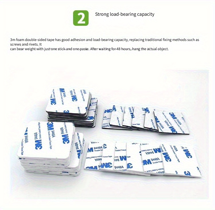 3M EVA double-sided adhesive tape, white, thick, strong, high-tack ...