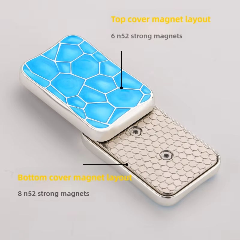 Alloy Magnetic Push Card Fidget Mechanical Slider Haptic Coin EDC ...