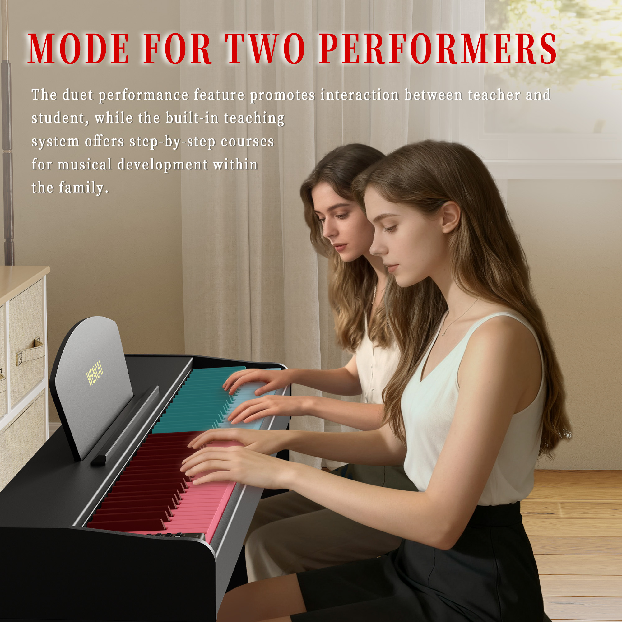 WENCAI 88 Key Digital Upright Piano Keyboard Action Full-size for ...