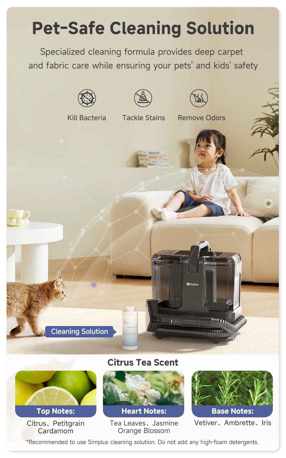 Simplus Household Fabric Vacuum Cleaner Wet and Dry Vacuum Cleaner ...