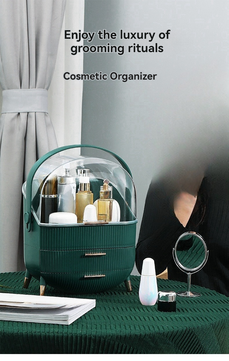 One PC Luxury Portable Makeup Organizer Desktop Drawer Storage Box with ...