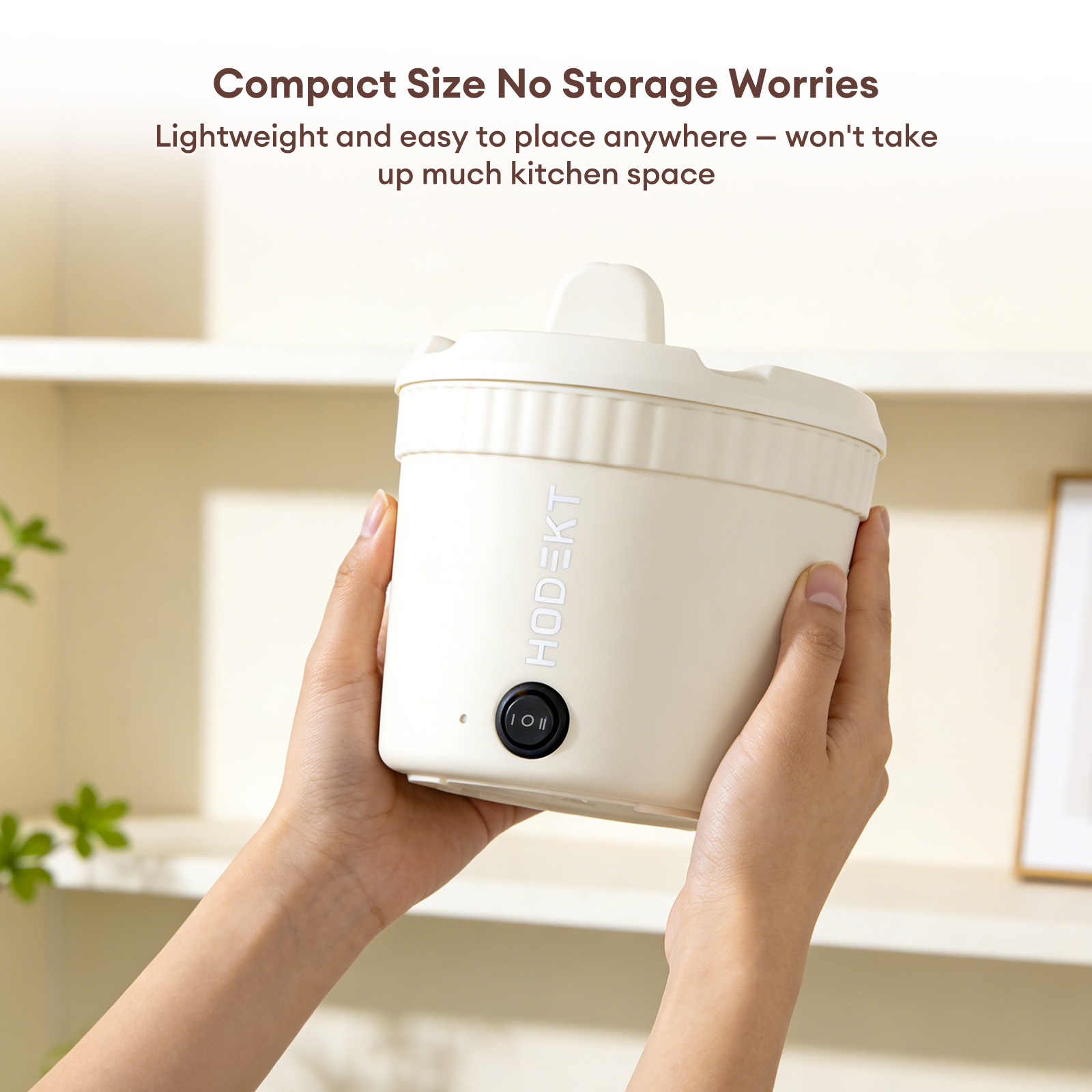 HODEKT Mini Electric Cooker Multifunctional Rice Cooker Hot Pot Instant ...