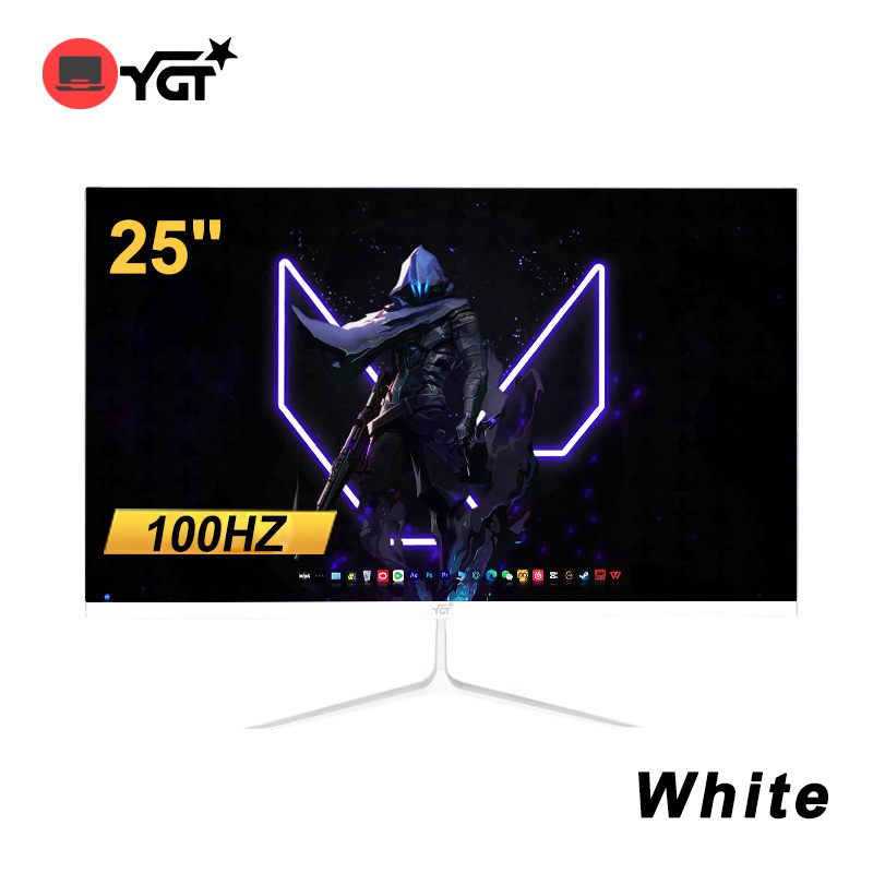 YGT 25 Inch Gaming Monitor 100HZ 1920*1080 FHD Framless Flat Computer ...