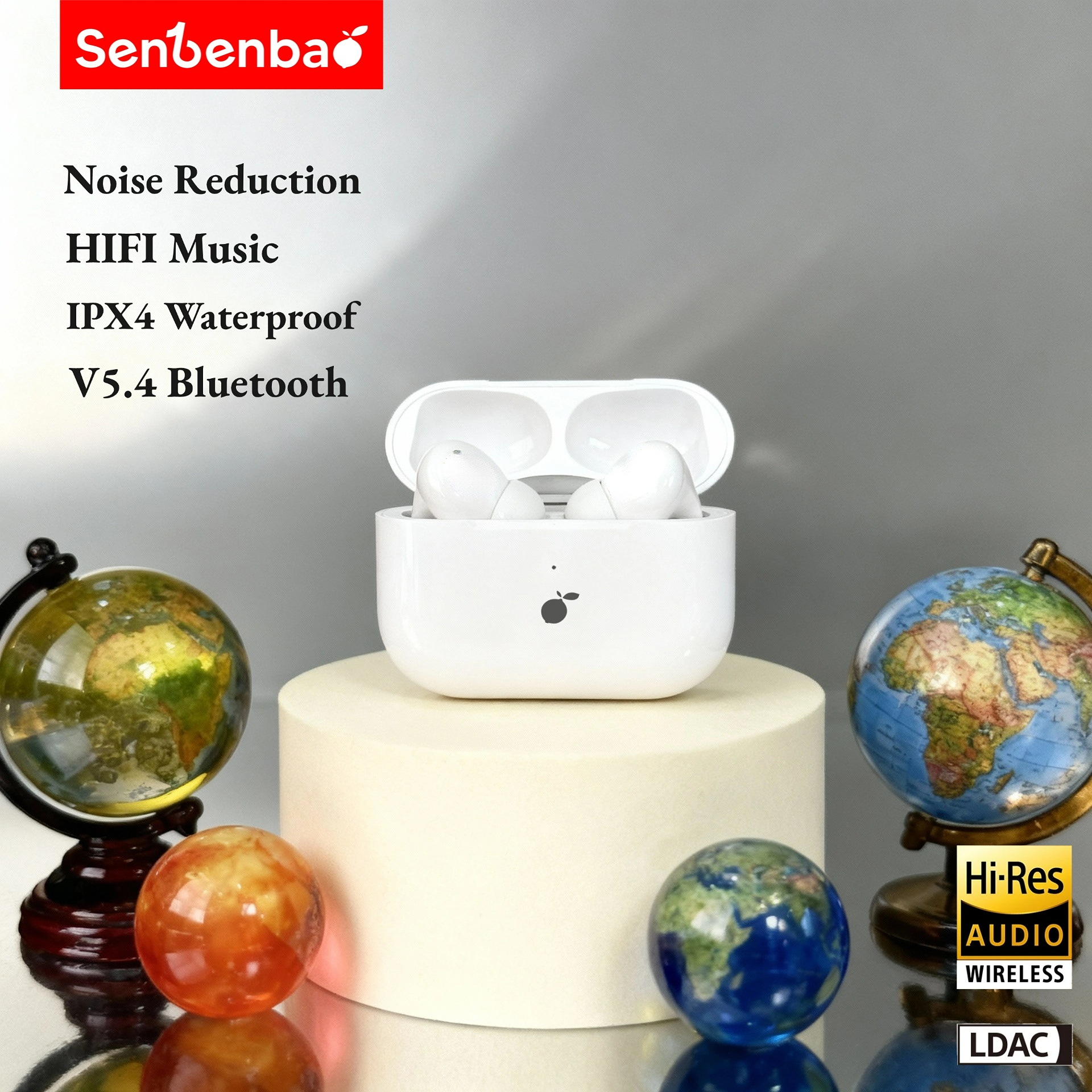 Senbenbao Pro 3 Bluetooth Earphones Stereo Wireless 5.4 Touch Control ...