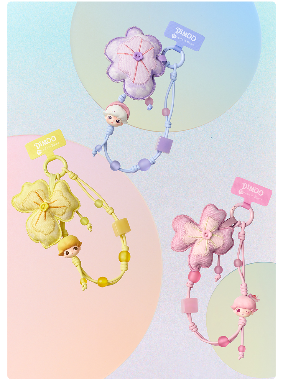POP MART DIMOO Moments in Bloom Series-Decorative Charm Blind Box Toys ...
