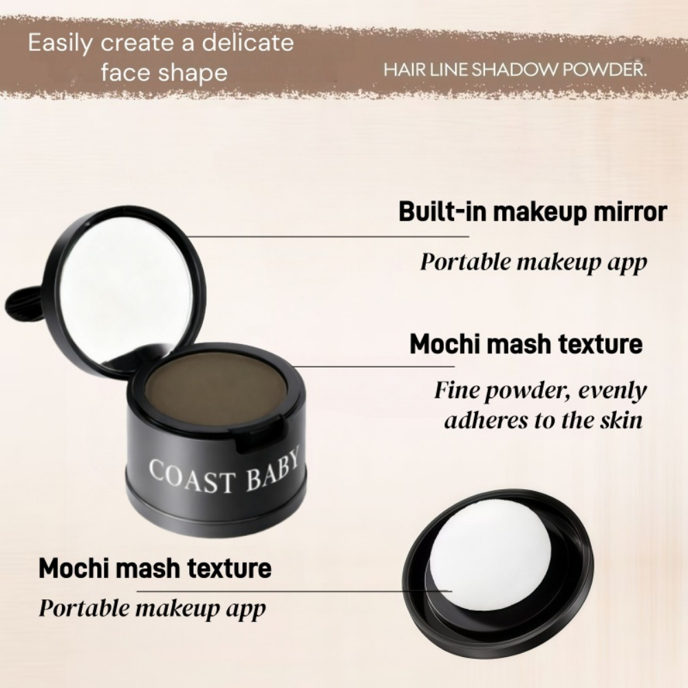 Coast Baby Hair Shadow Powder 4g, Waterproof Hairline Modified, Natural ...