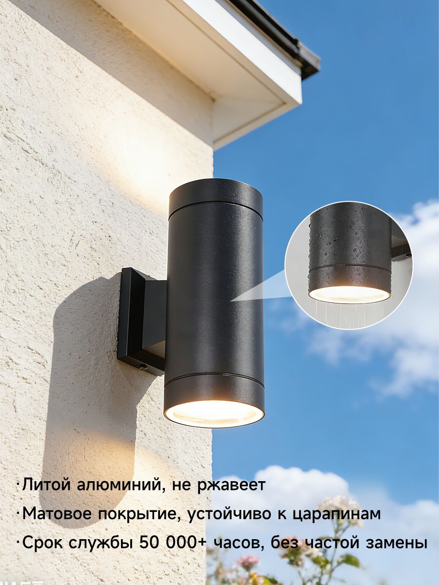 LED Wall Lamp Replaceable bulb Wall Light Outdoor IP65 Waterproof ...