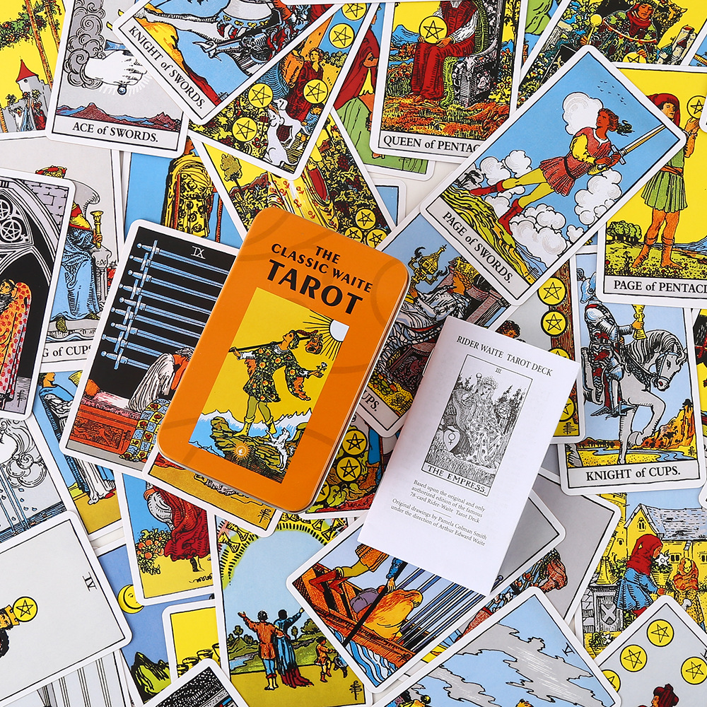 Radiant Knight Rider Waite Tarot Cards 78 Cards Tin Box Edition Classic ...