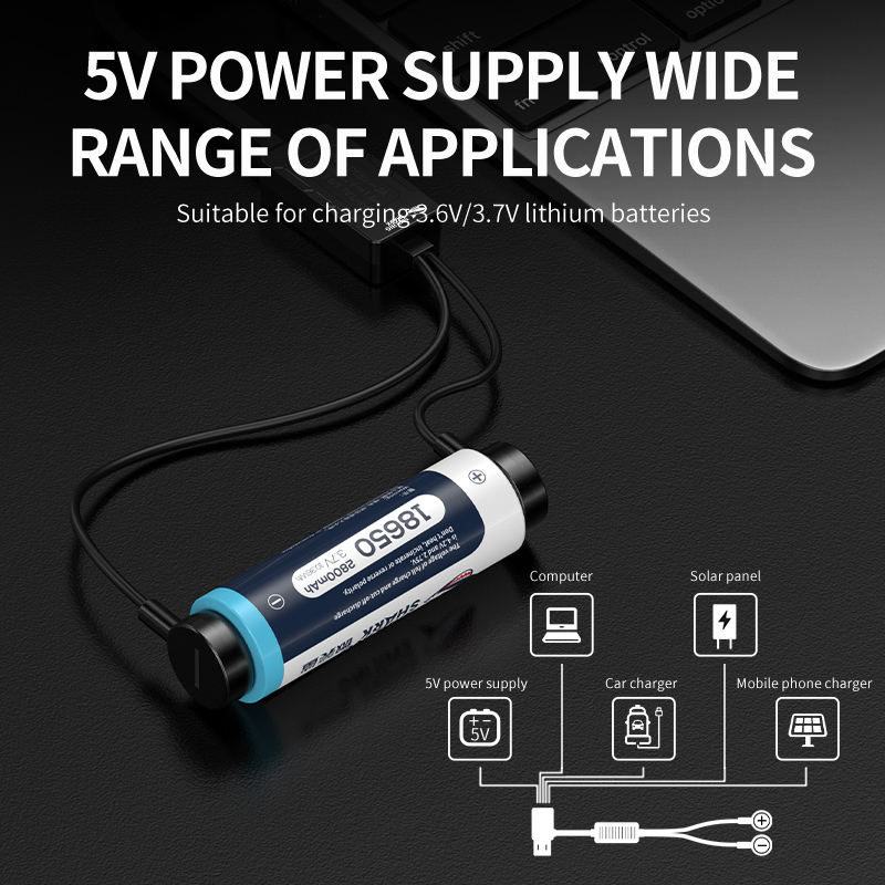 SMILING SHARK Universal Charger Lithium Battery Charger Suitable 18650 ...