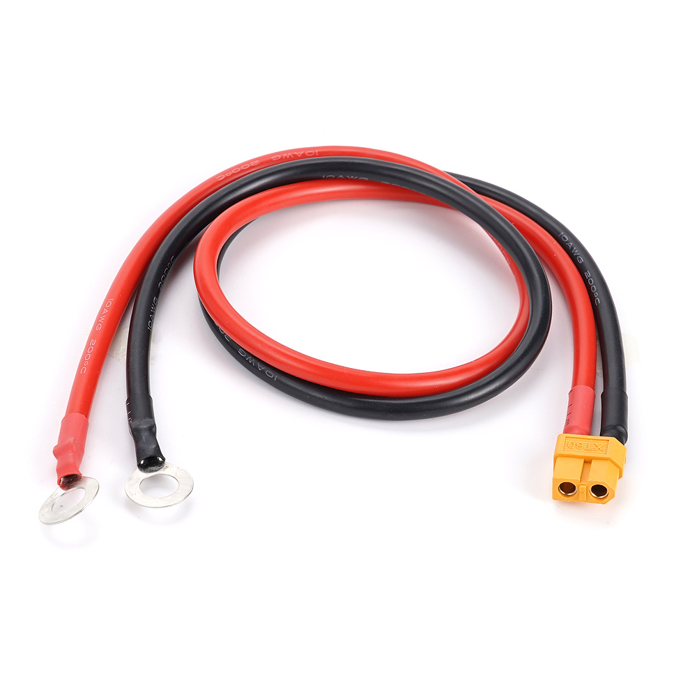 XT60 Female to M8 O-type Terminal Cable 10AWG 50cm Silicone Tinned ...
