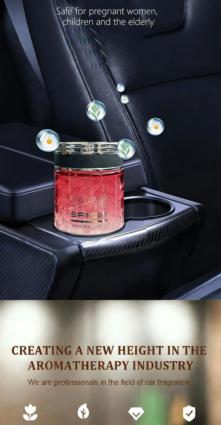 Car air purifier with rose fragrance, top notes bergamot/grapefruit Car ...