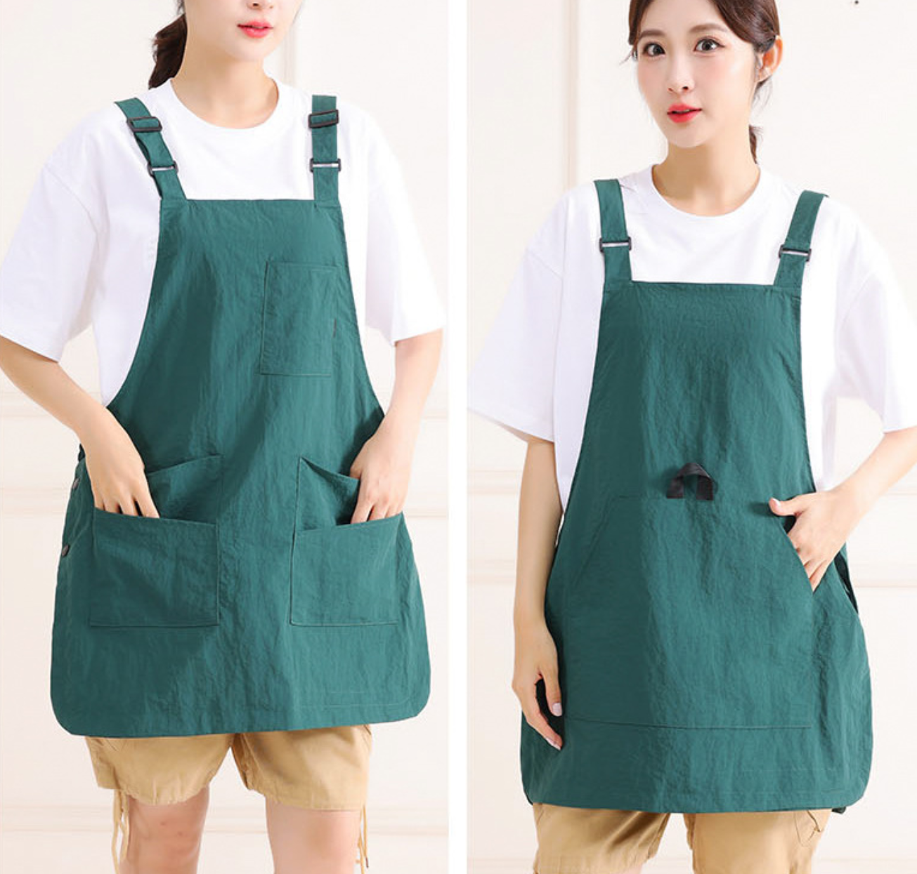 Ready Stock Customizable logo kitchen waterproof multi-pocket apron ...