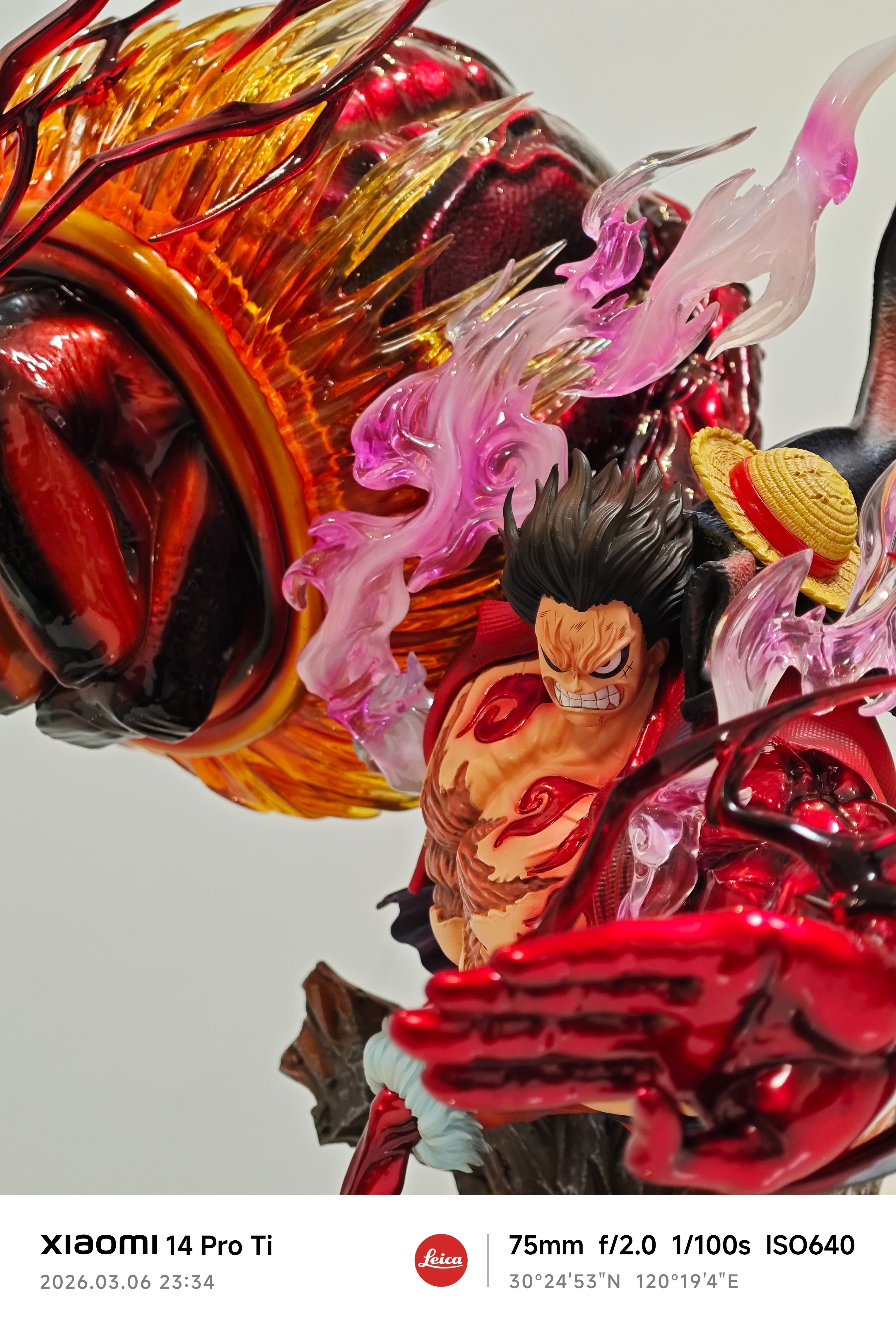 One Piece Conqueror's Haki Luffy with Two Heads & Effects Statue Resin ...