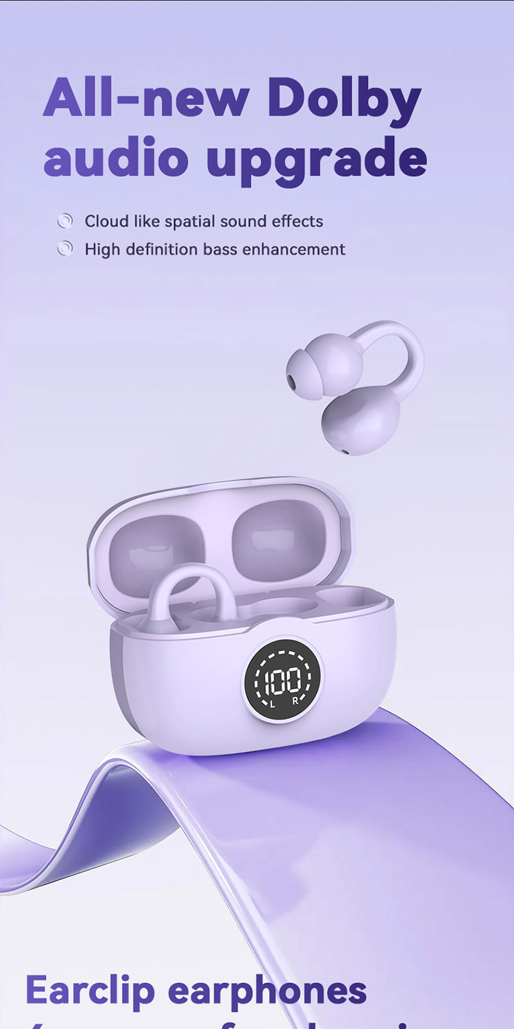 K70 Earphones Wireless Bluetooth TWS Headphones Ergonomic Arc Clamp ...