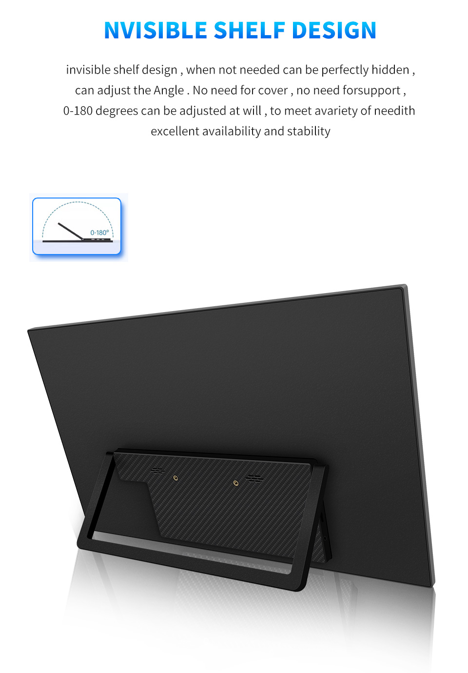 HGFRTEE Ultra Slim Portable Monitor 18.5 Inch 120Hz Gaming Display for ...