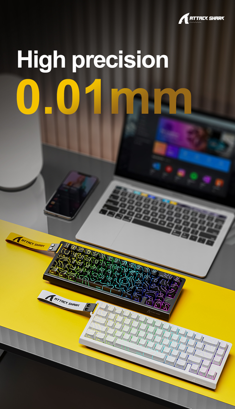 Attack Shark X68HE Wired Magnetic Axis Keyboard 8000Hz Return Rate 0 ...