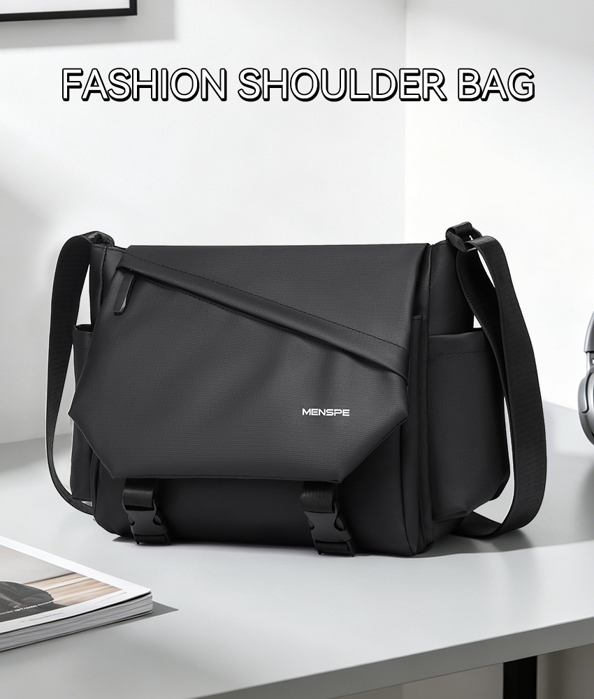 MENSPE Men's Shoulder Bag Unisex Waterproof Messenger Bag Fashion ...
