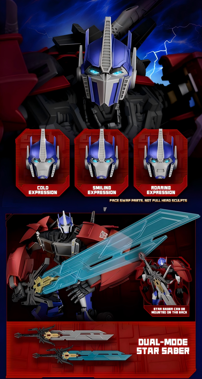 【New Launch】BLOKEES Transformers Action Edition 06 Figure Optimus Prime ...
