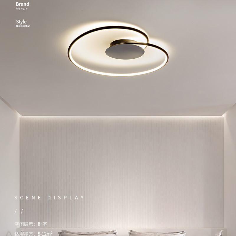 LED Ceiling Light Tricolor 50CM 60CM Aluminum Acrylic Diameter Interior ...