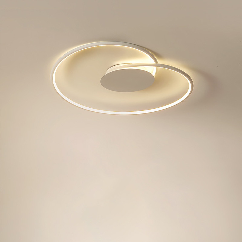 LED Ceiling Light Tricolor 50CM 60CM Aluminum Acrylic Diameter Interior ...