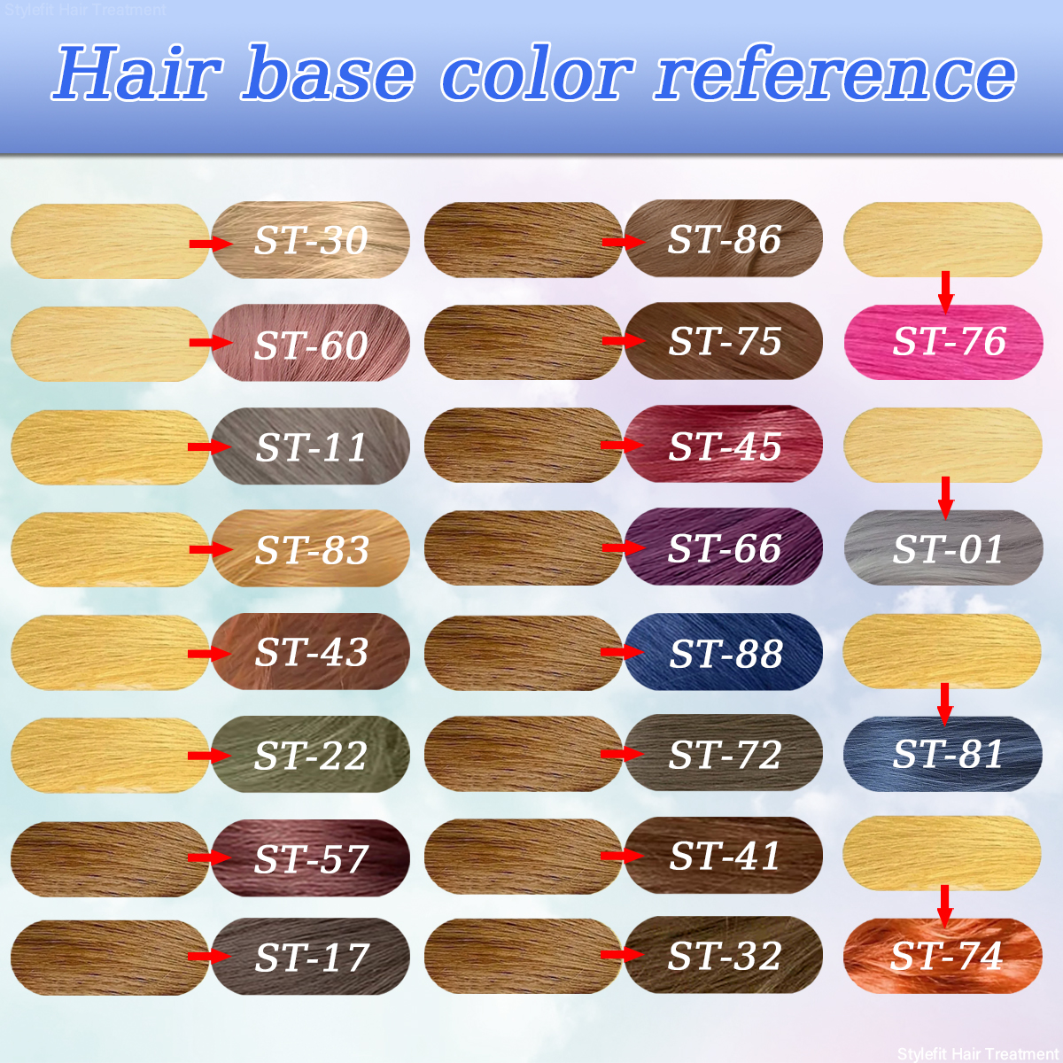 STYLEFIT Hair Color Milk Tea Hair Color ST-83 Hair Dye Set ( 100ml Hair ...