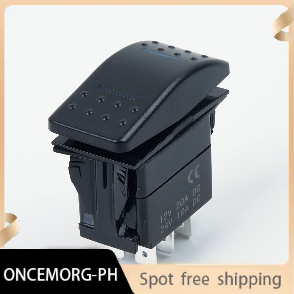 Rocker Switch Interior ON-OFF-ON 2 LED Marine Auto Universal 12/24V ABS ...