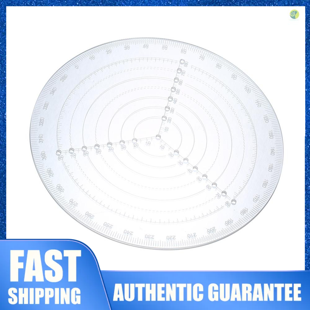 【tombph6】Round Center Finder Compass Clear Acrylic Lathe Centering Tool ...