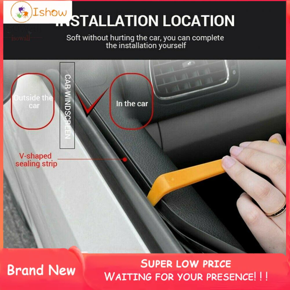 2M V-Shape Rubber Car Door-Seal Strip Hood Trunk Edge Weatherstrip ...