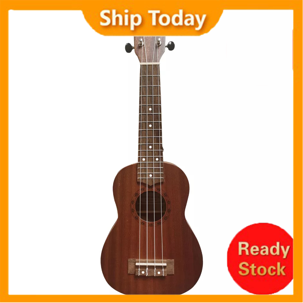 ammoon 21 Inch Acoustic Soprano Ukulele Ukelele Uke Sapele Wood Open ...