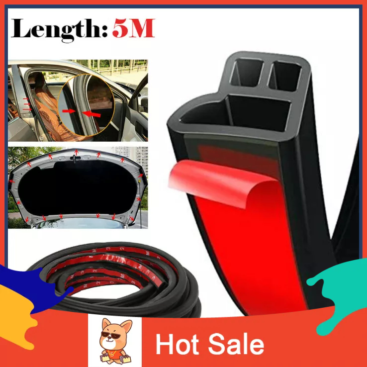 Seal Moulding Rubber Universal Black Hood L Shape Trim Trunk Car Door ...