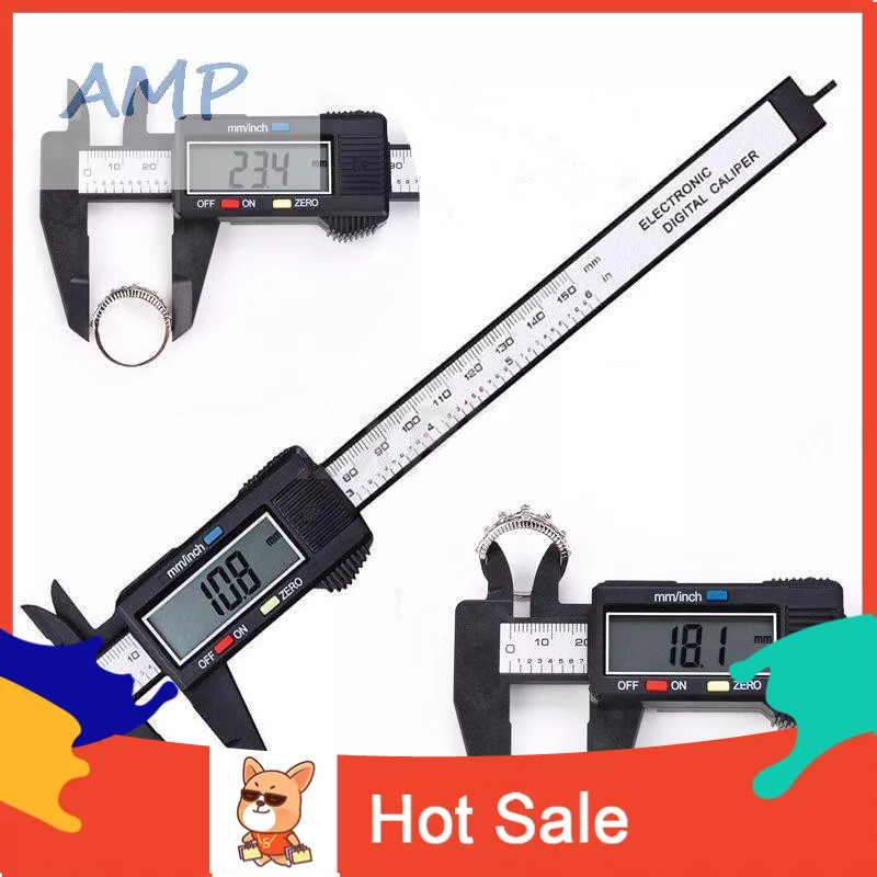 Caliper Digital Electronic LCD display Dial Calipers 6 inches ABS ...