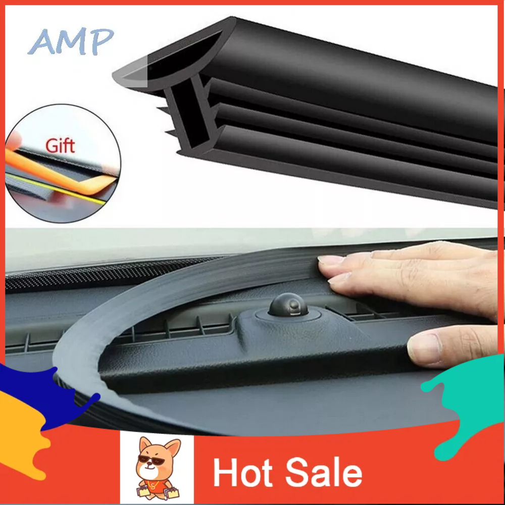 1.6M U-Type Car Dashboard Edge Rubber Seal Strip Noise Insulation ...