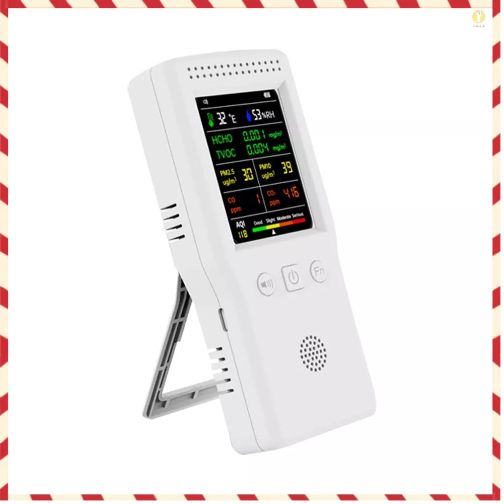 HGP Handheld Portable Air Quality Detector 9 In 1 Temperature Humidity ...
