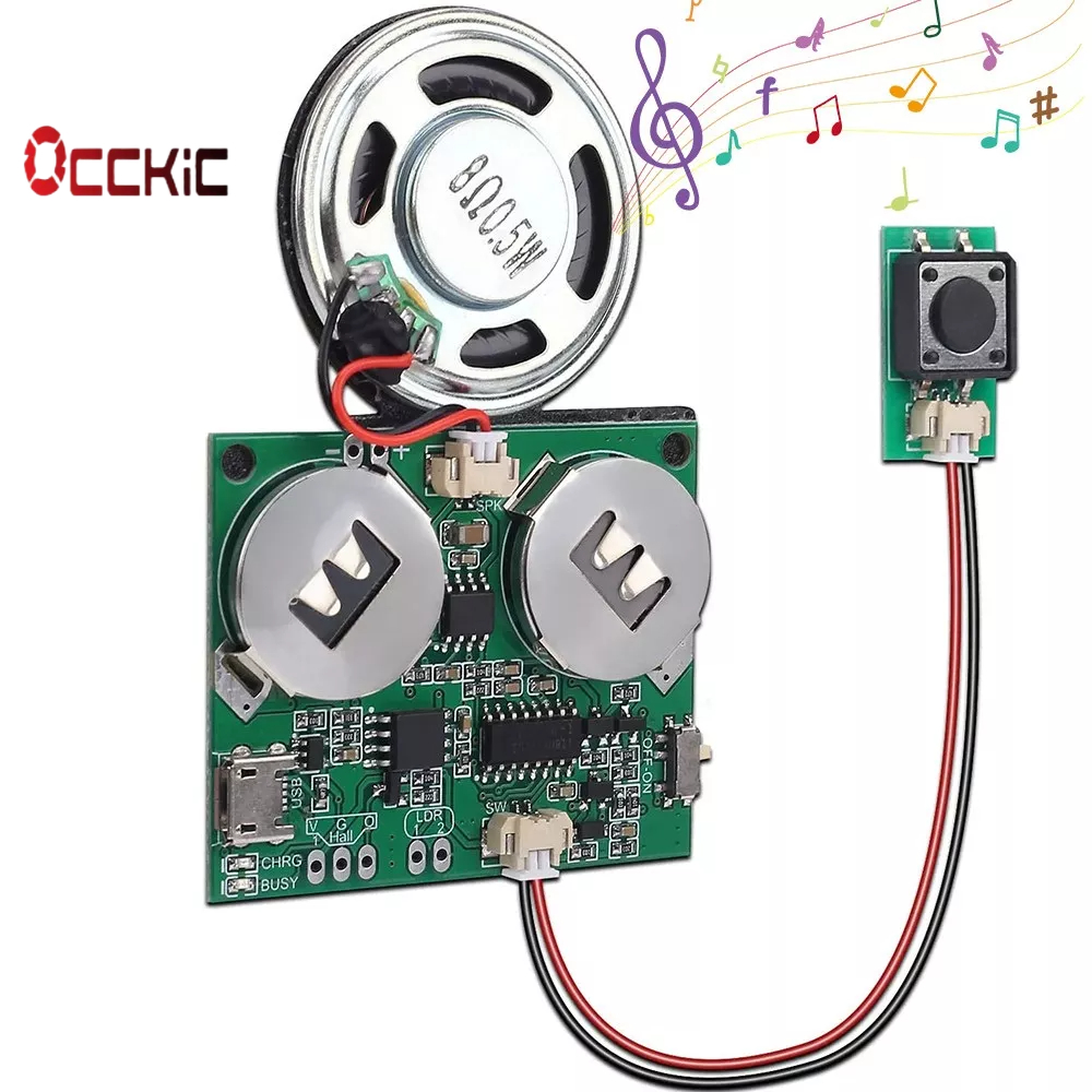 Occkic Sound Recorder Module Voice MP3 WAV Music Player with ...