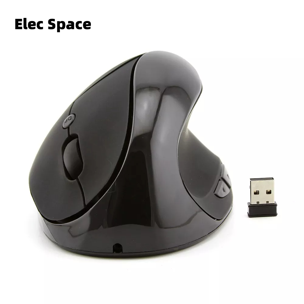 Elec Space Wireless Vertical Mouse Ergonomic Rechargeable Mouse 6 ...