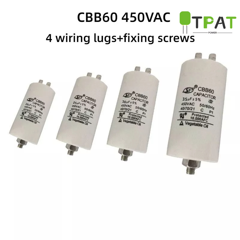Cbb60 Water Pump Compressor Capacitor 20uf 25uf 30uf 35uf 40uf | Shopee ...