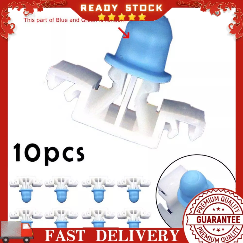 Pack of 10 White Clips for Attaching BMW E36 Exterior Side Moulding and ...