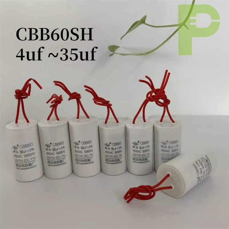 Cbb60 Water Pump Compressor Capacitor 4uf ～ 35uf 450VAC | Shopee ...