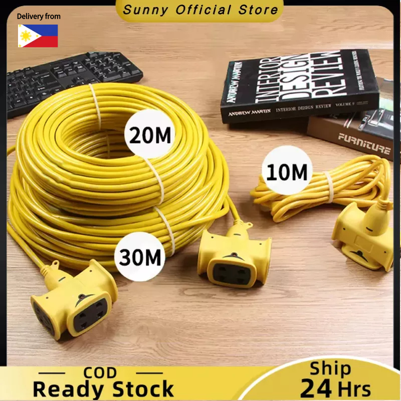 Extension Cord Socket With Cable Extra-long Plug-in Strip 10/20/30 ...