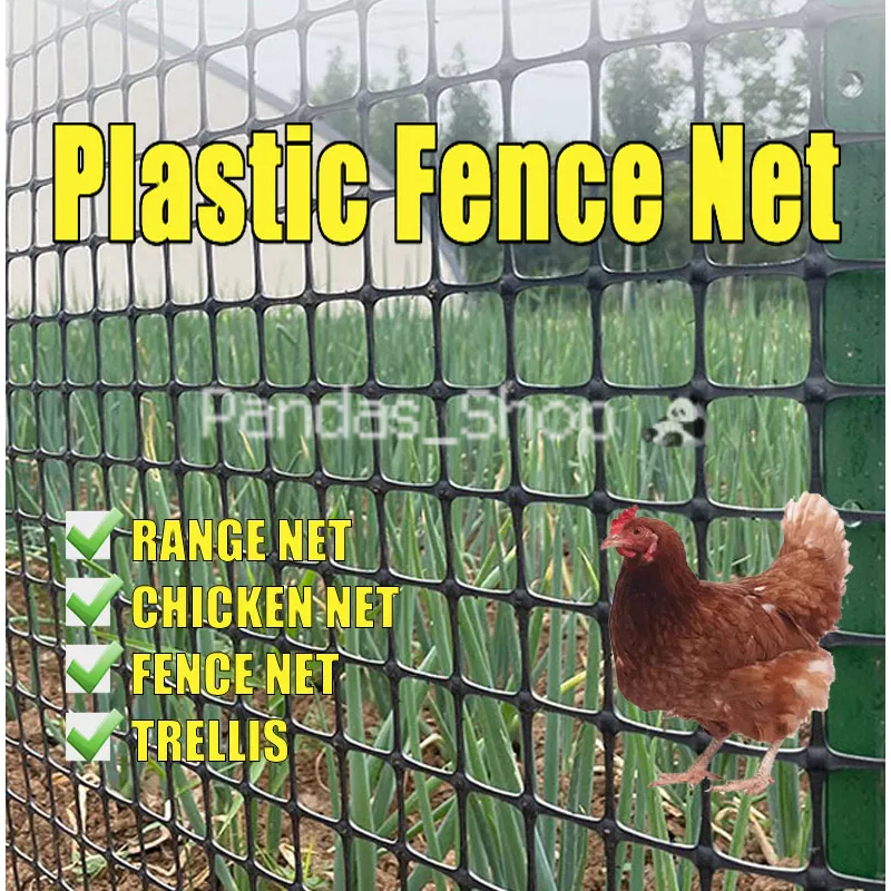 Plastic Fence Net ⭕ PER Meter ⭕ Chicken Net Geogrid Garden Range Fence ...