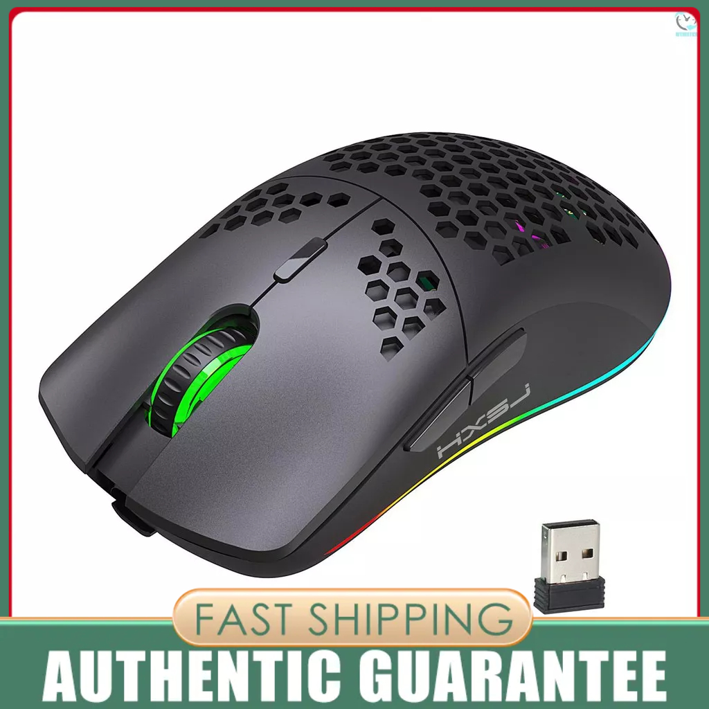 M HXSJ T66 RGB 2.4G Wireless Gaming Mouse RGB Lighting Charging Mouse ...
