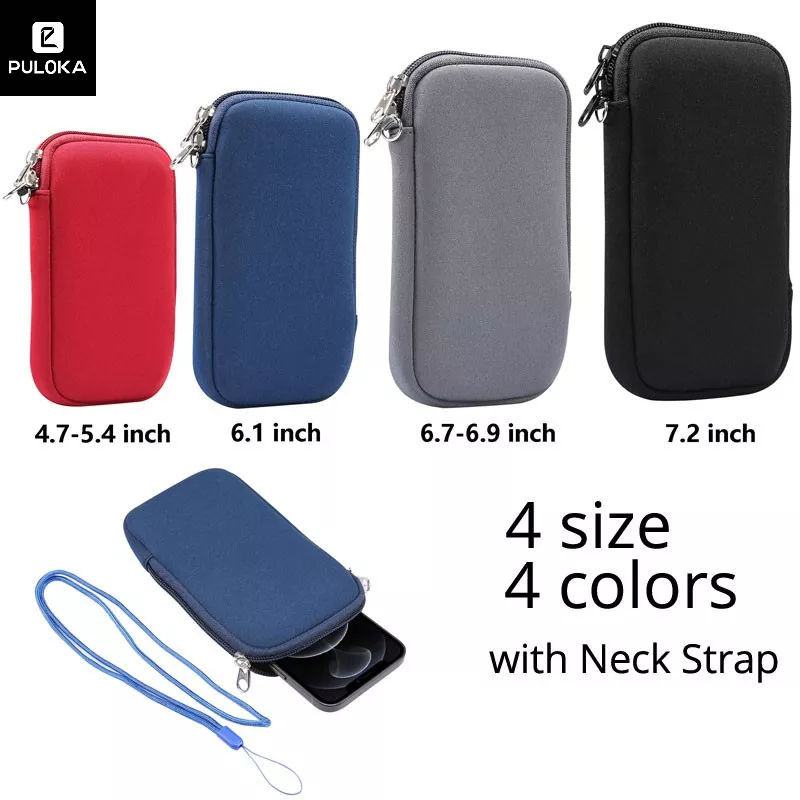 Cell Phones Hanging Bag Elastic Phone Pouch Cover for Phone 4.7-7.2 ...