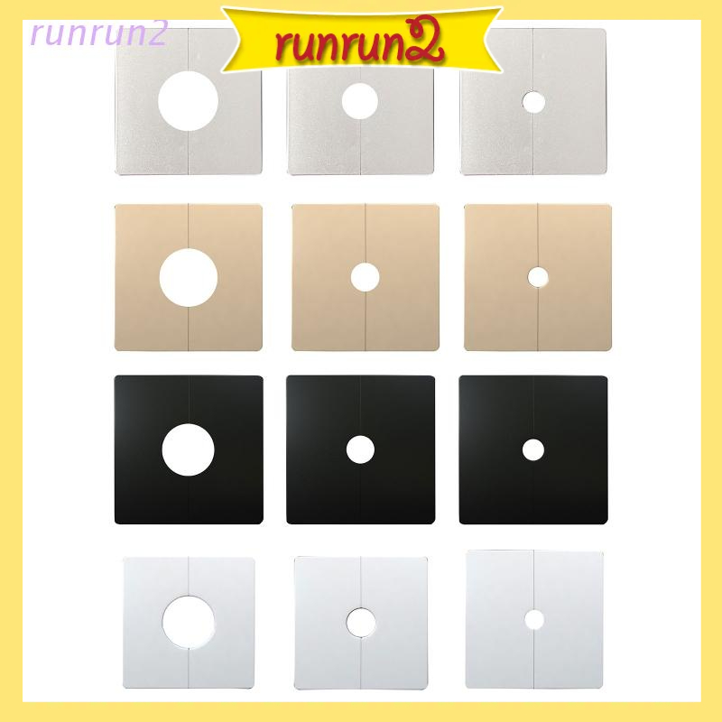 RUN Split Square Escutcheon Plate Wall Split Flange Snap-on Hole ...