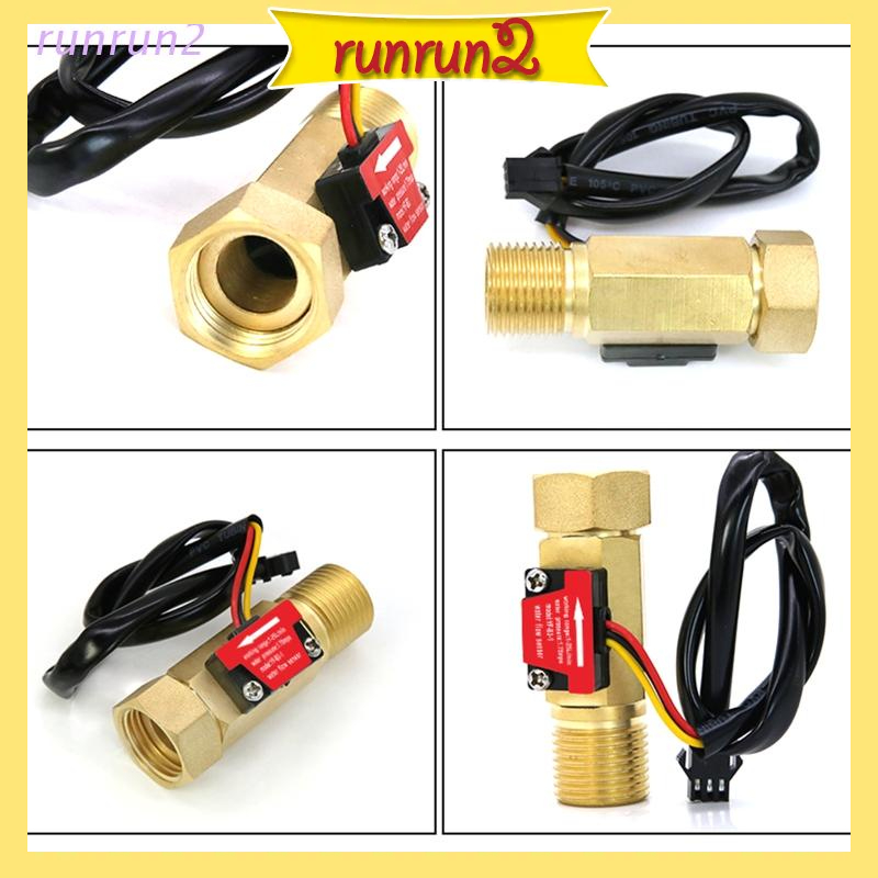 RUN Heavy Duty Flow Switch 1/2-inch Water Flowmeter Accuracy 1-25L/MIN± ...