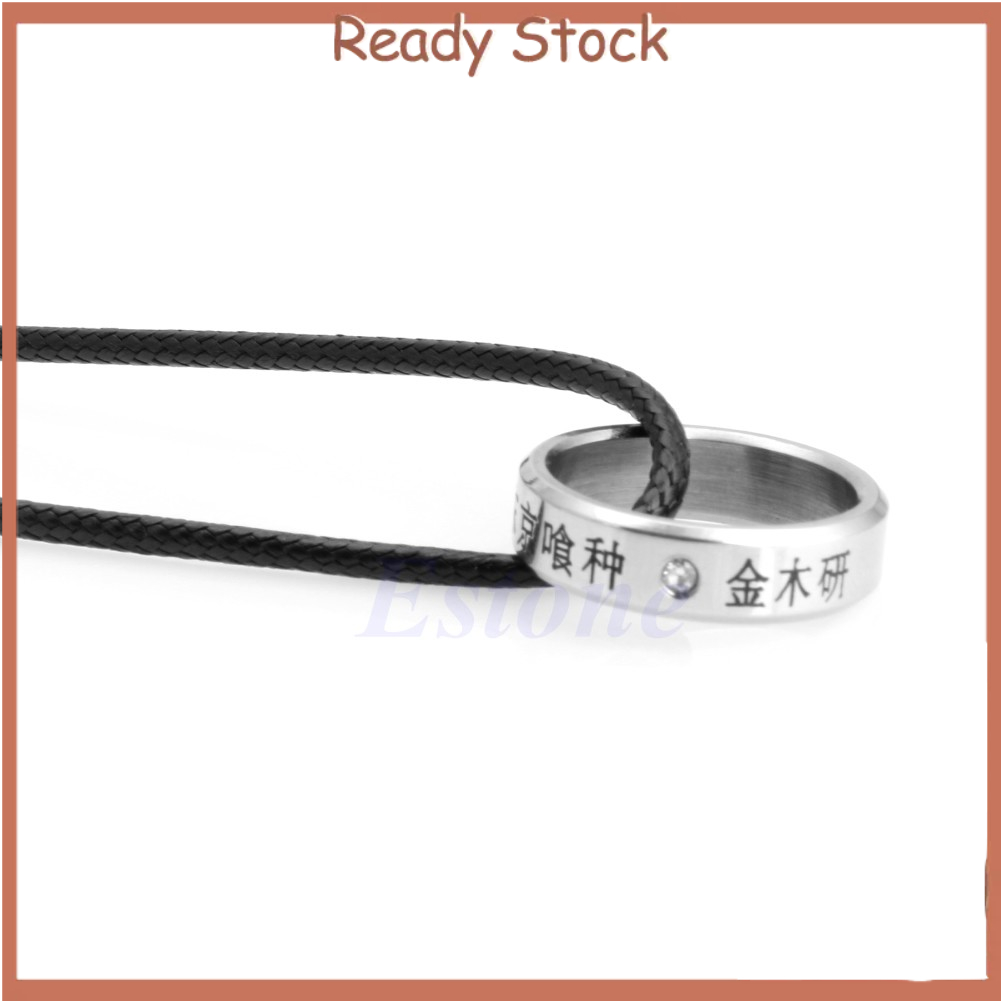 Fashion Cosplay Anime Tokyo Ghoul Ken Kaneki Titanium Steel Ring Finger ...