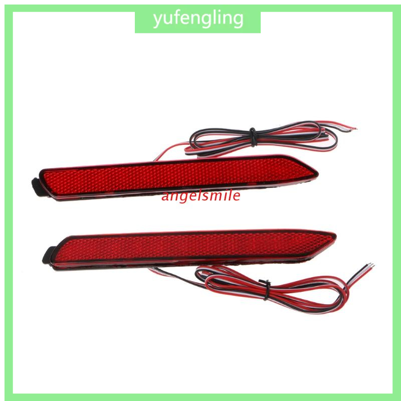 Best 2Pcs LED Rear Bumper Reflector Fog Tail Stop Brake Light for ...